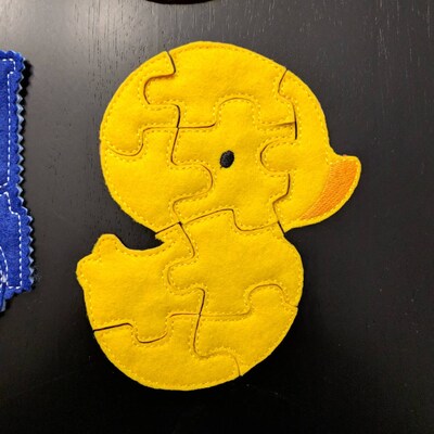 Yellow Chick Felt Puzzle Game Perfect for Party Favors - Etsy