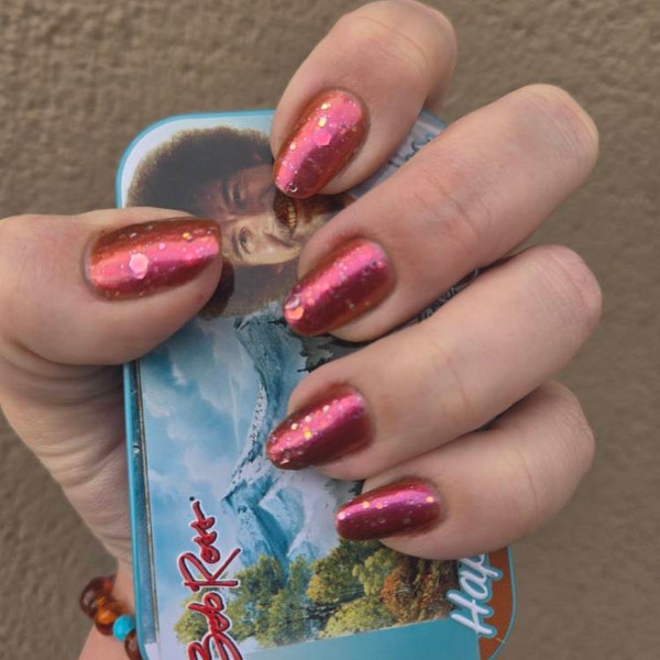 Purple Blue Magnetic Nail Polish - Eldritch Influence - Inspired by ...