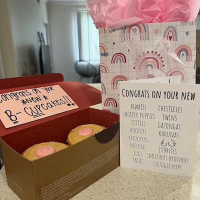 New Fake Titties Card Funny Breast Implant Card Boob Job Card New Boobs ...