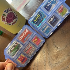 Printable Medicine Labels Pill Container, Travel Pill Case, Pill Case ...