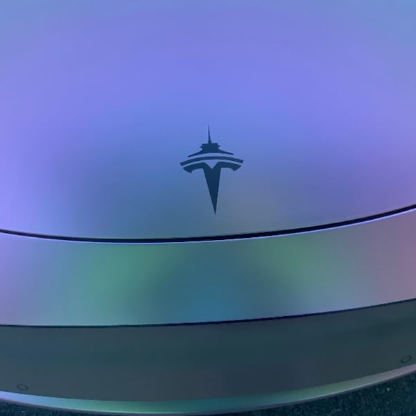 The Original Seattle Tesla Model 3/Y Badge Topper Decal - Etsy