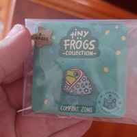 Golden Frog Hard Enamel Pin/ Tiny Frogs Collection Comfort Zone / Small ...
