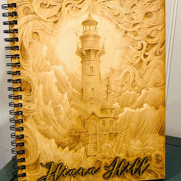 Lighthouse Laser Engrave File PNG, 3D Illusion Lightburn Laser Engrave ...