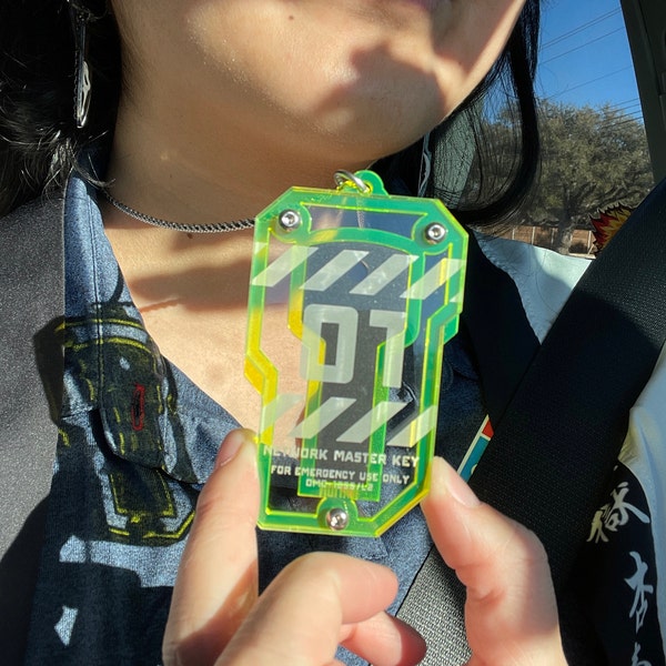 Cyberpunk Emergency Access Key Necklace Pendent - Etsy