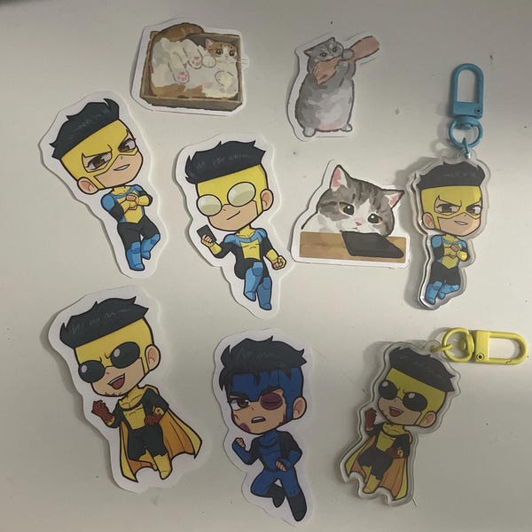 Invincible Variants Acrylic Charms - Etsy