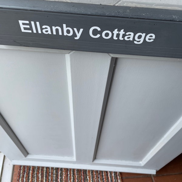 Personalised Letterbox Sign Decal Label for Greeting or Instruction and ...