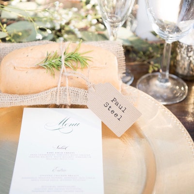 Modern Handwritten Script Wedding Place Card Menu: Modern Menu - Etsy