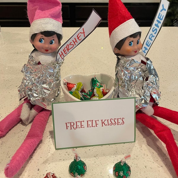 Printable Elf Prop Bundle Instant Download, Christmas Cornhole Game ...