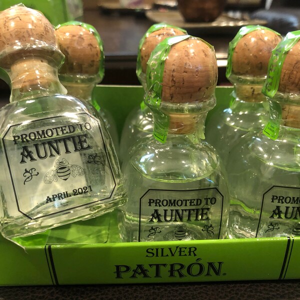 Mini Patron Label, Mini Patron, Tequila Custom Label, Mini Birthday ...