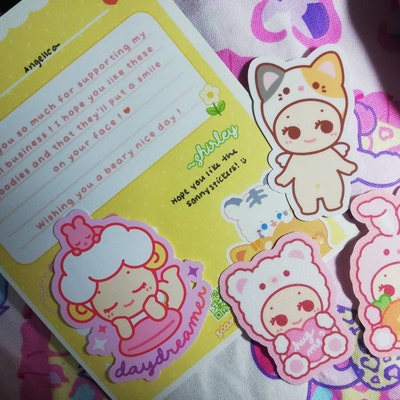 Cute S'mores Bear Vinyl Sticker Journal, Laptop, Bottle Planner Sticker ...