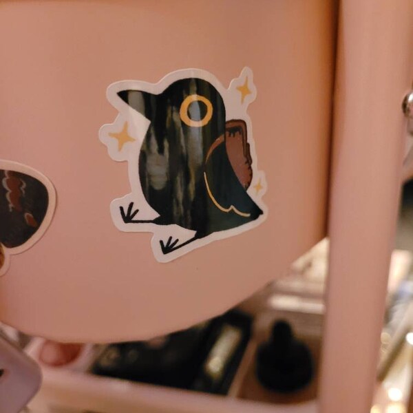 Walden the Crow Vinyl Sticker: Waterproof Laptop Decal - Etsy