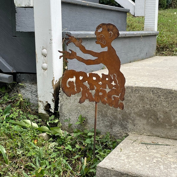 Grrr Arg Metal Steel Garden Yard Sign - Free Shipping to US - Etsy