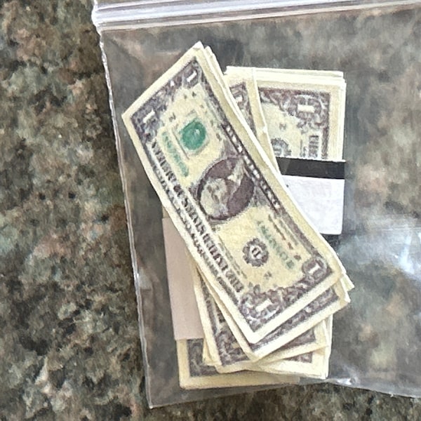 1:6 Scale Miniature US Dollar Bill Doll Size Money 11.5 Inch Fashion ...