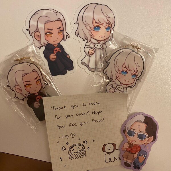 Black Butler Stickers Kuroshitsuji Ciel, Sebastian, Grell, Undertaker ...