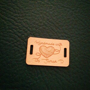 Personalised Set of 50 Cream 28x18mm Faux Leather Labels - Etsy