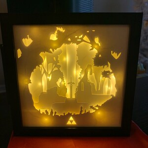 Christmas in Heaven Light-up Shadow Box Christmas Home Decor - Etsy