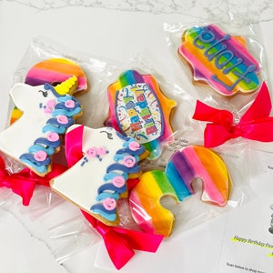 Number Custom Anniversary Cookies Set of 6 Crunchy Shortbread Cookies ...