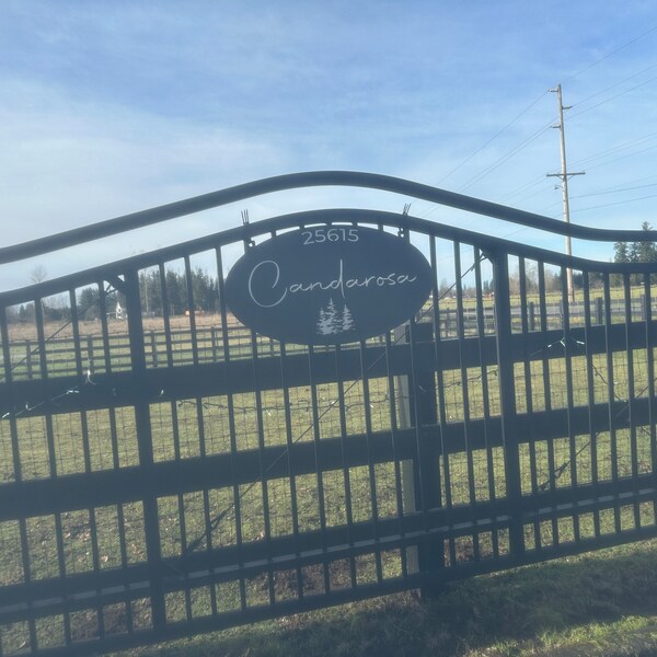 Oval METAL Evergreen SIGN ,personalized Metal Sign, Personal Door Sign ...