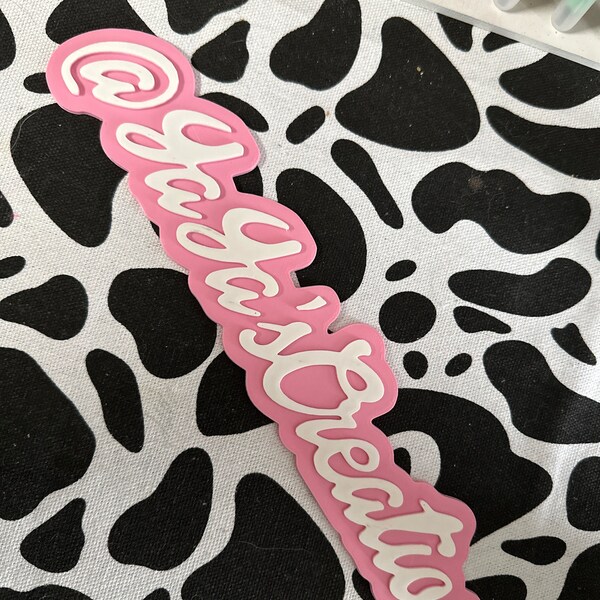 3D Printed Watermark Name for Craft Videos and Businesses- Nameplate ...