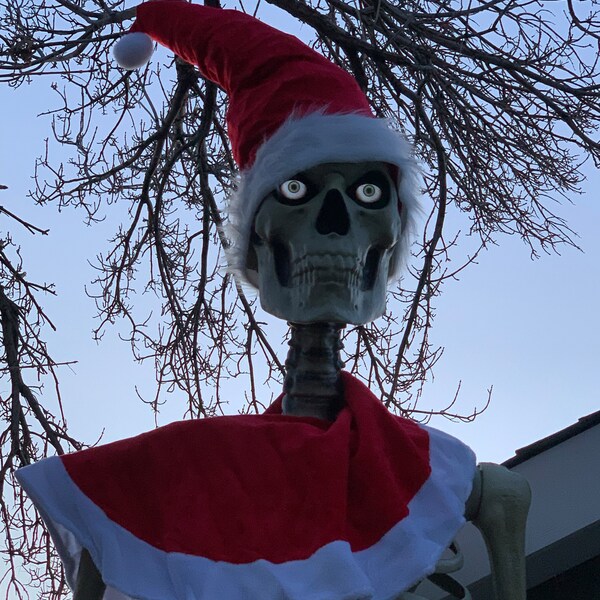 12 Ft Skeleton Santa Hat - Etsy