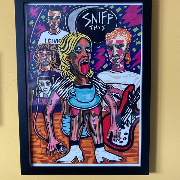 Amyl and the Sniffers A4 Print - Etsy