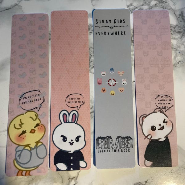SKZOO Bookmarks Laminated Stray Kids Cute Humor - Etsy
