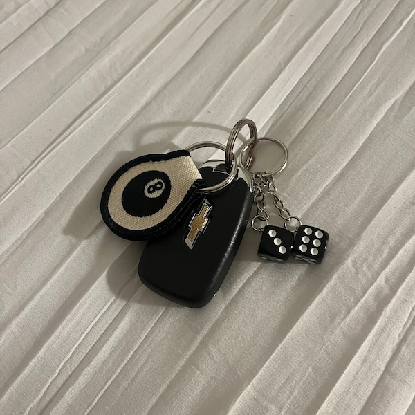 Keychain Handmade Playing Dice Key Ring - Etsy