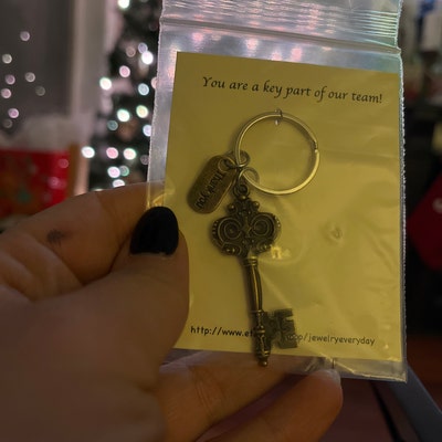 Employee Appreciation Gift Keychain Bronze Key Charm - Etsy