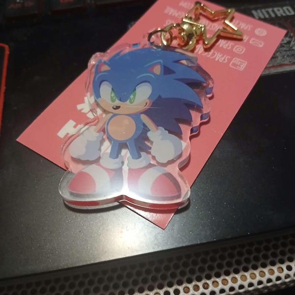 Sonic the Hedgehog and Shadow the Hedgehog Acrylic Keychains - Etsy