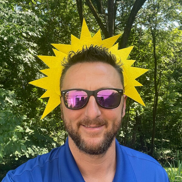 Sunshine Sun Rays Headband or Yellow Tutu Birthday Party Favors Kid ...