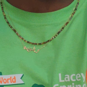 Red Single Strand Beaded Necklace Beaded Necklace Mixed Red - Etsy