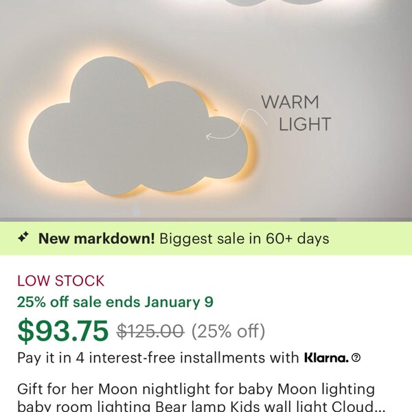 Balloon Nursery Wall Light, Light, Balloon Night Light, Baby Room Decor ...