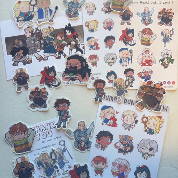Dungeon Meshi 2" Stickers - Etsy
