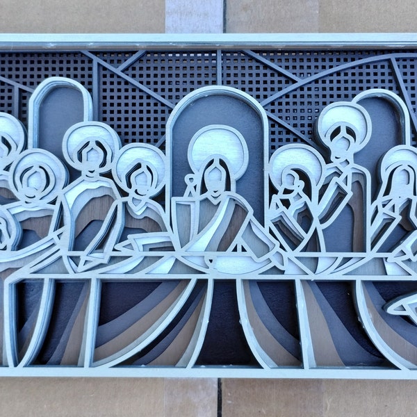 The Last Supper Multilayer SVG. Laser Cut File. Layer Construction ...