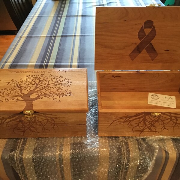Personalized Tree of Life Memory Box 12x8x4, Custom Hand Made Wood ...