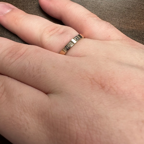 Memorial Ring, Forever in My Heart Ring, Memorial Thin Ring Gift ...