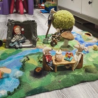 Woodland Play Mat Waldorf Inspired Season Table Playmat Landscape ...