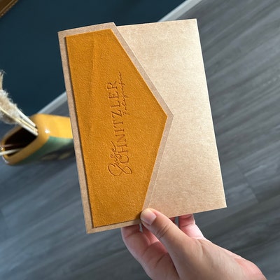 Velvet Folder, Envelope for Prints 15x21 Cm, With Custom Designed ...