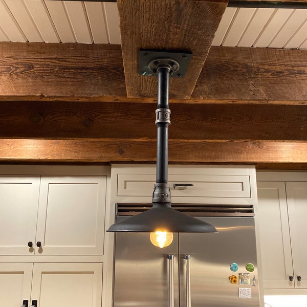 Porcelain Enamel Shade: 12" Rounded Metal Design, Choose Color - Top ...