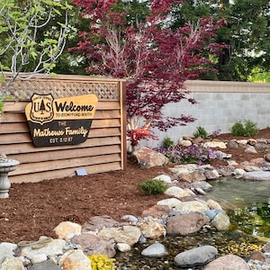 National Park Sign & Forest Service Welcome Sign Family Name - Etsy