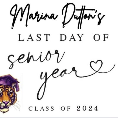 Tiger Graduation Cap Photo Digital Download ONLY with Congratulations ...