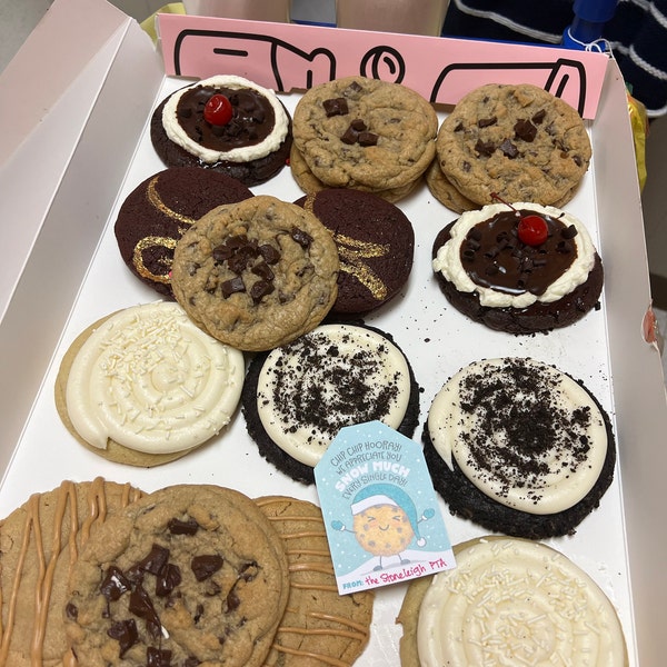 Printable Holiday Cookie Tags Christmas Gift Tags Chocolate Chip Cookie ...