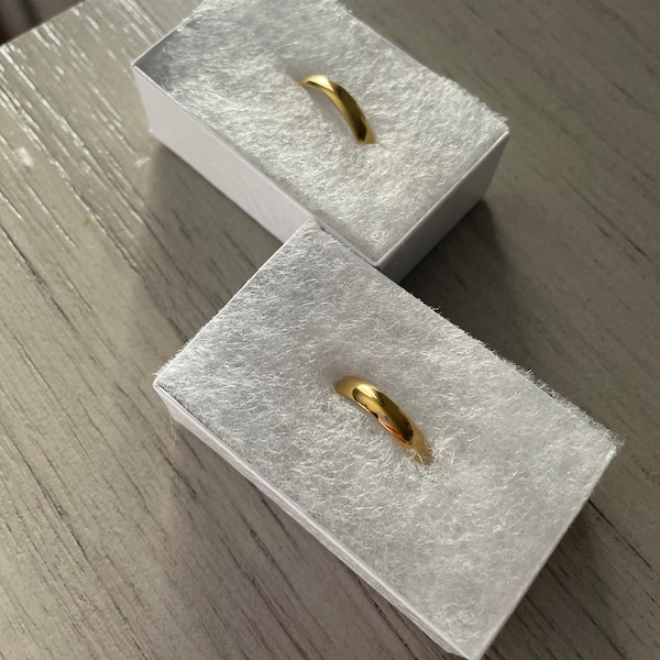 Personalized Gold Ring 4mm Band ...custom Engravable Ring, Eternity ...