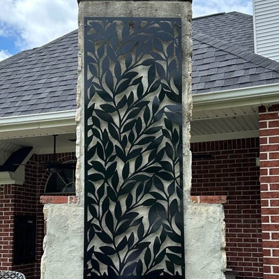 Leaf Pattern Privacy Screen Dxf, Decorative Panel Dxf, Metal Panel ...