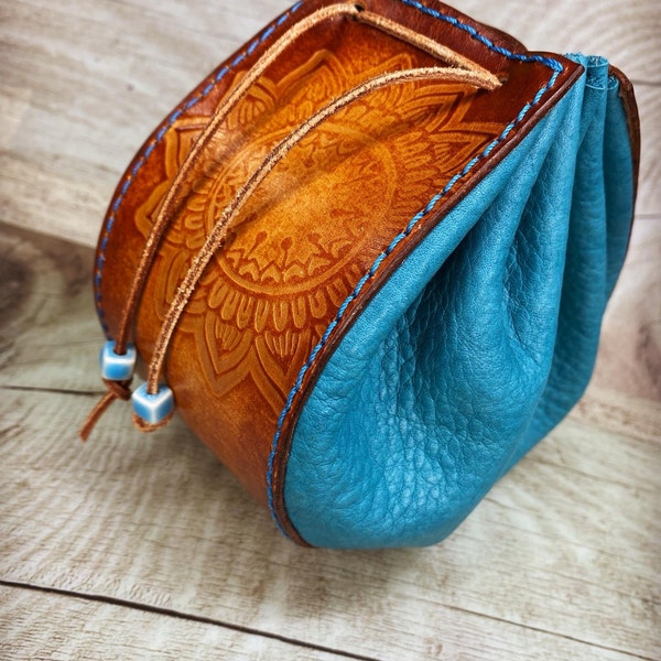 PDF Leather Pattern for Large Dice Pouch/ Drawstring Pouch Pattern ...
