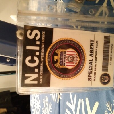NCIS Special Agent ID Badge Card Cosplay Costume Name Tag Halloween ...