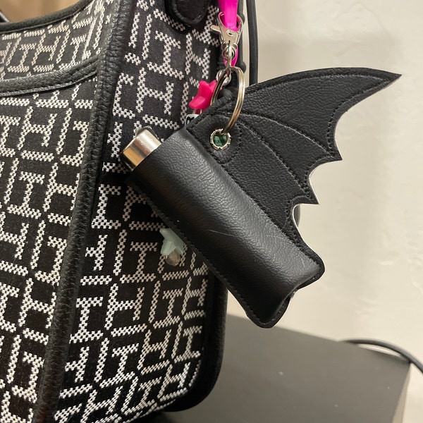 Bat Crazy Vegan Vinyl Faux Leather Black Demon Wing Lighter Case ...