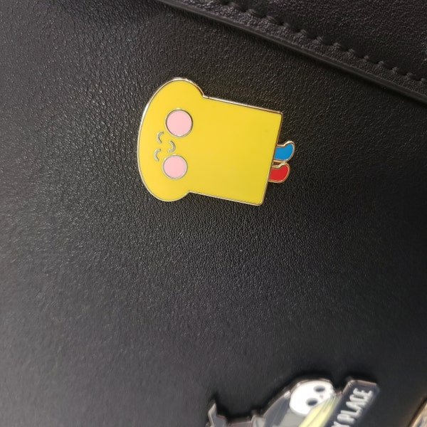 Toast Pin - Enamel Pin - Lapel Pin - Kawaii Pin - Cute Pin - Gold ...