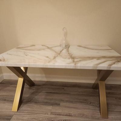 Unique Gold Marble Epoxy Dine Table Premium Quality Product - Etsy