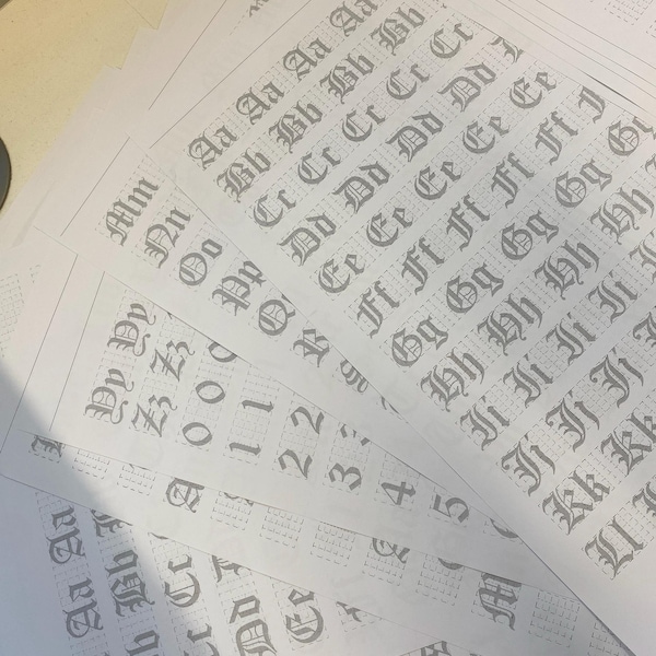 Copperplate Calligraphy Guided Practice Sheets | Wedding, Events ...